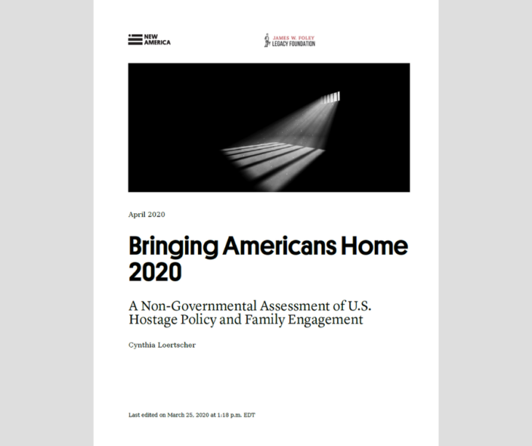 Hostage Reports - Foley Foundation